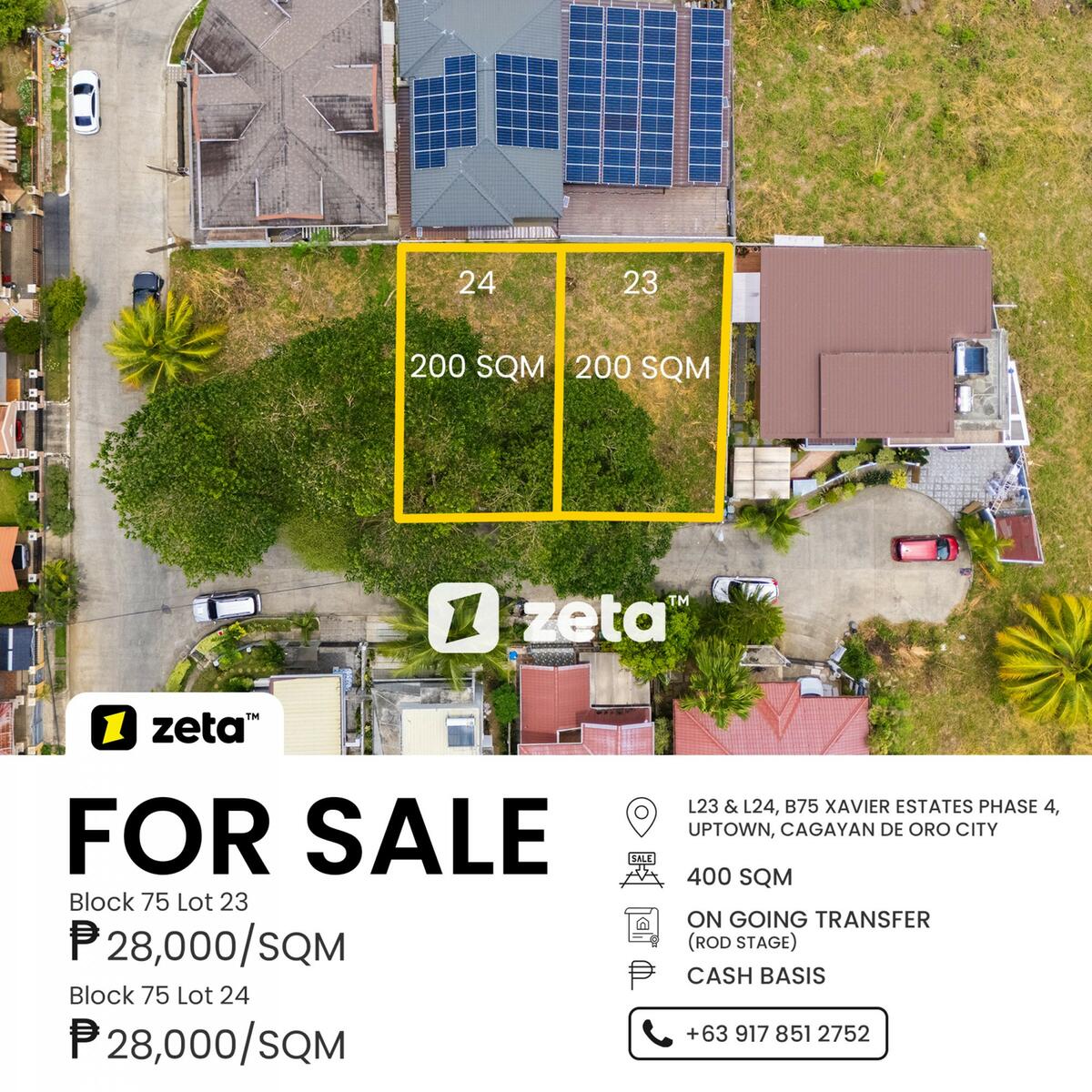 Prime Lot in Xavier Estates Phase 4, Uptown CDO
